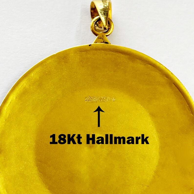 14 K 18K 22K Yellow Gold St. Christopher Catholic Medal - Etsy