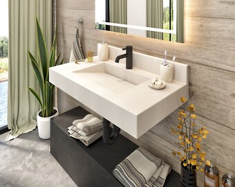 Concrete Sink Rectangle Slot Drain Ramp Sink - Etsy