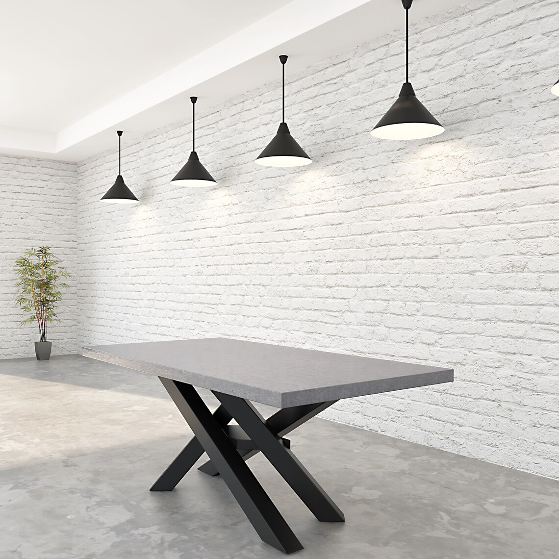 Concrete Dining or Conference Table - Etsy
