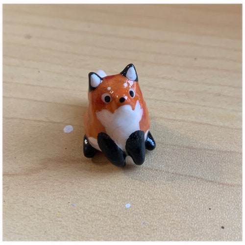 Tiniest Fox Ever Micro Miniature Fox Figurine Tiny Fox Mini - Etsy
