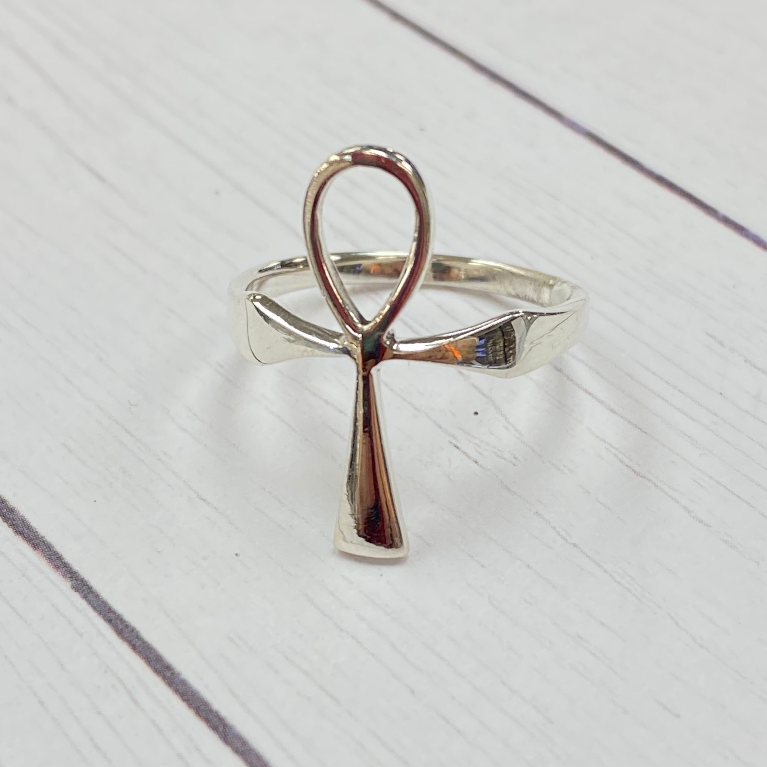 Egyptian Cross Ankh Ring 925 Sterling Silver - Etsy