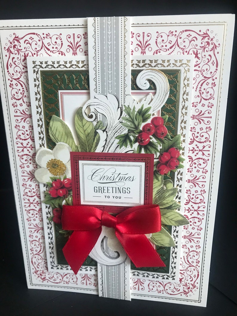 Beautiful Handmade Layered 3D Christmas Card - Etsy