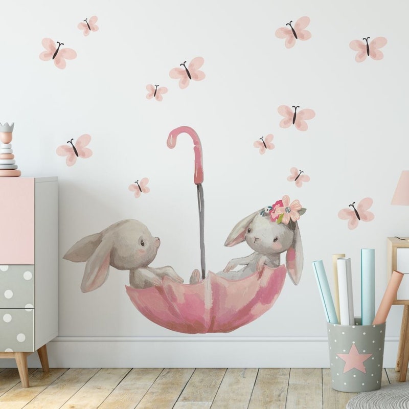 Bunny Wall Decal - Etsy