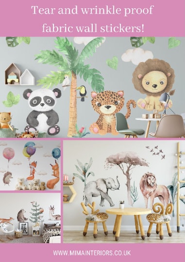 Nursery Wall Stickers Woodland Nursery Stickers Nursery - Etsy UK