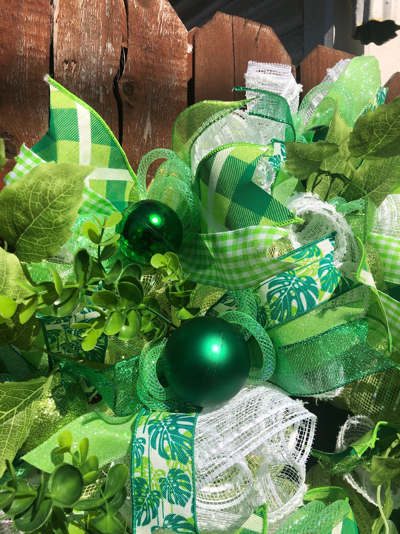 Green Frog Wreath Ribbon, Home Decor, Crafts, Summer - Etsy