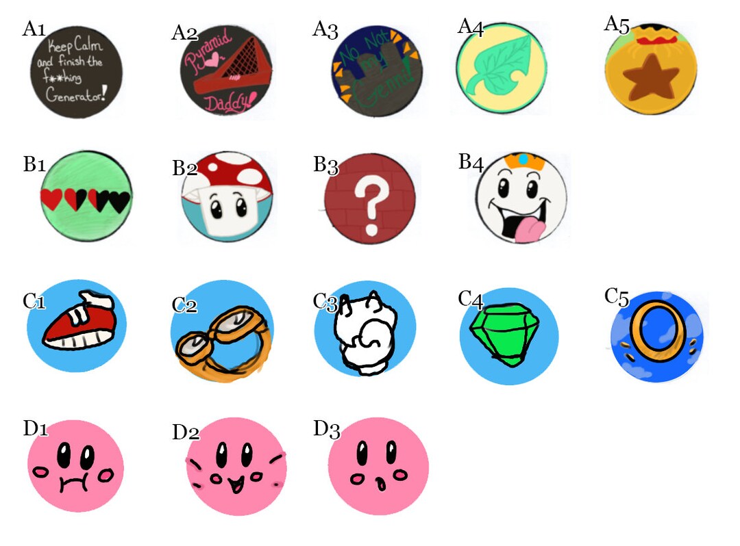 Gamer Buttons - Etsy