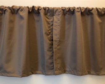 Basement Window Curtain Set With Tension Rod - Black - Etsy