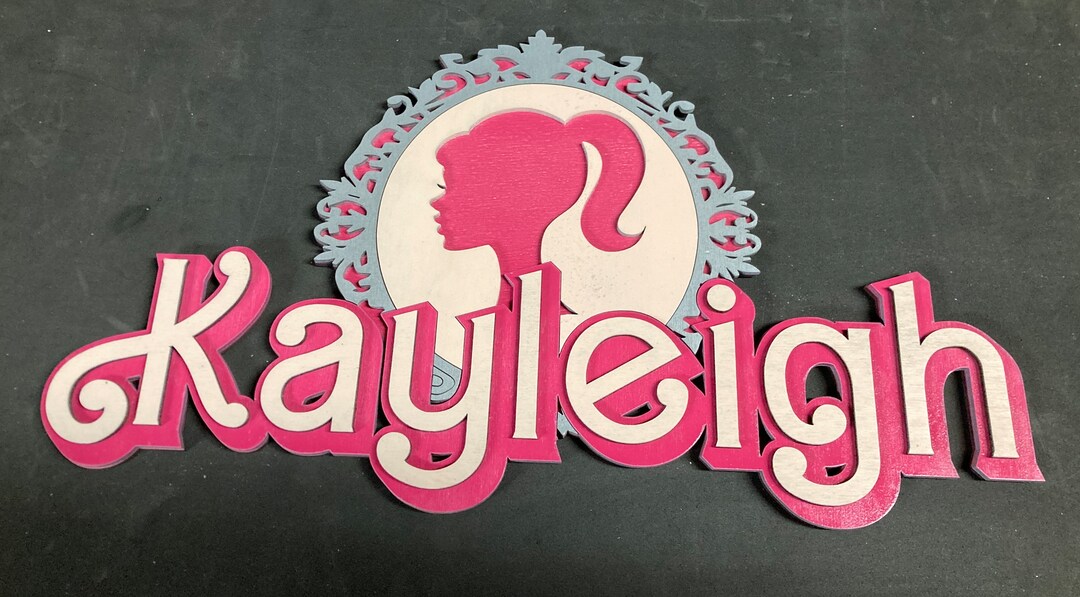 Barbie Inspired Kids Room Personalized Door Sign - Etsy