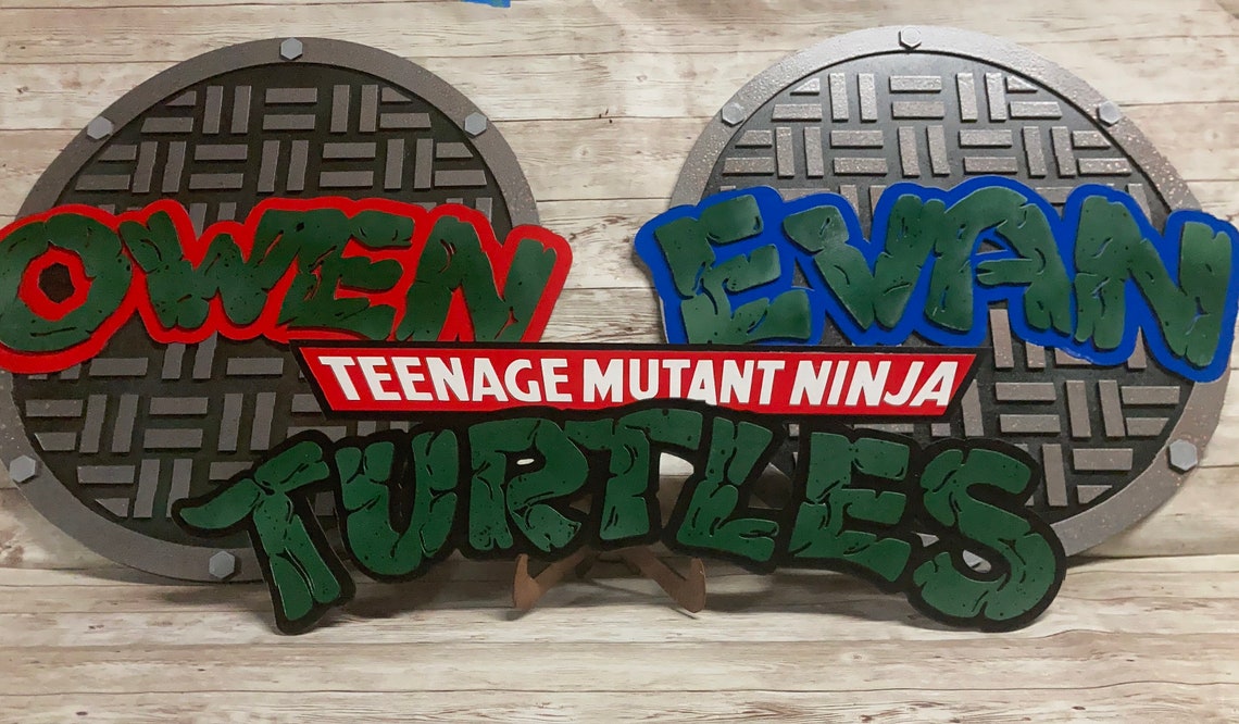 Teenage Mutant Ninja Turtle Inspired Door Sign - Etsy