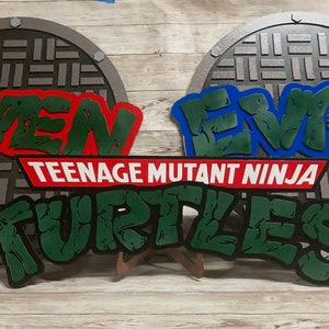 Teenage Mutant Ninja Turtle Inspired Door Sign - Etsy