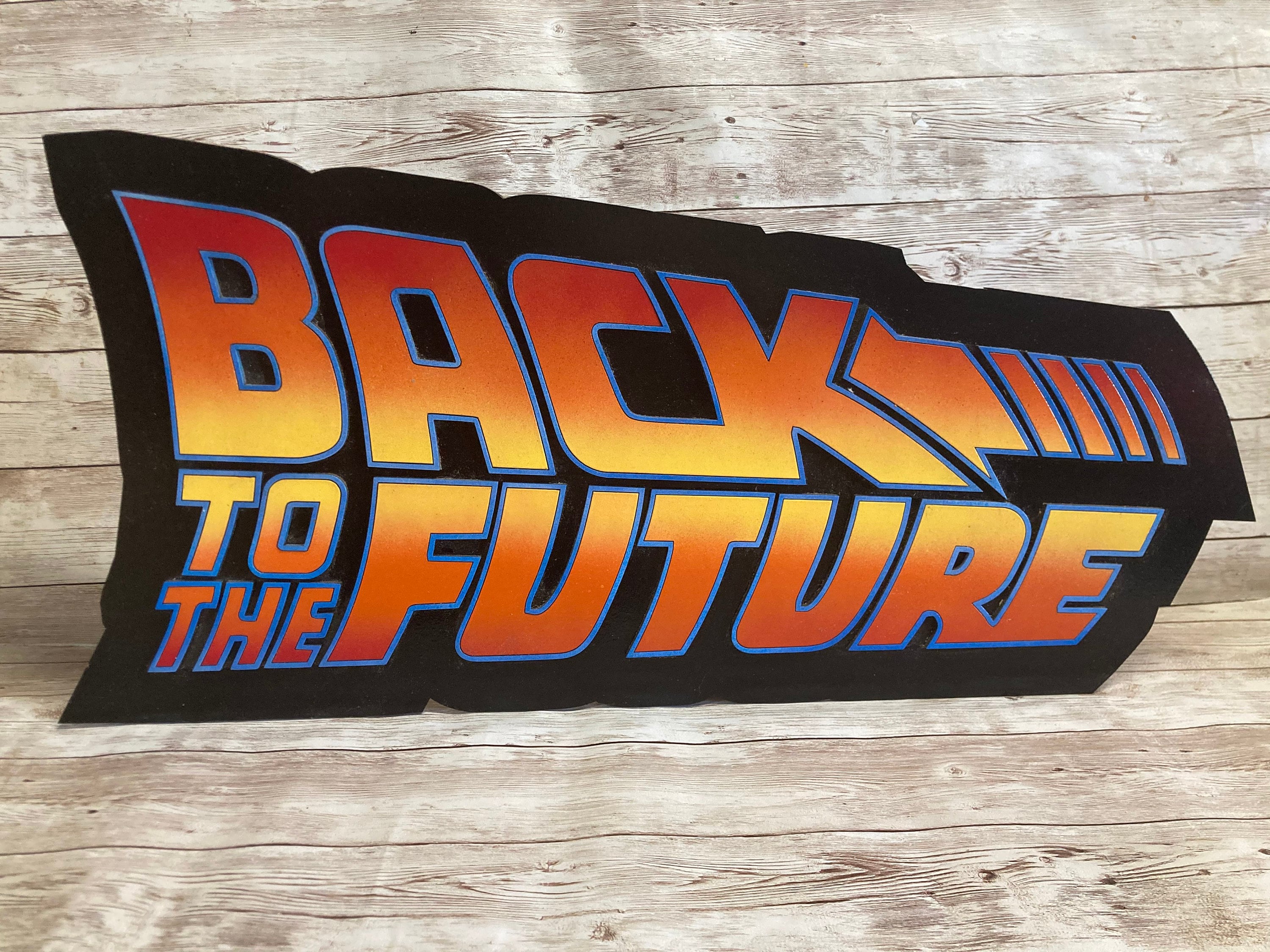 Retro Back to the Future Inspired Wood Sign - Etsy