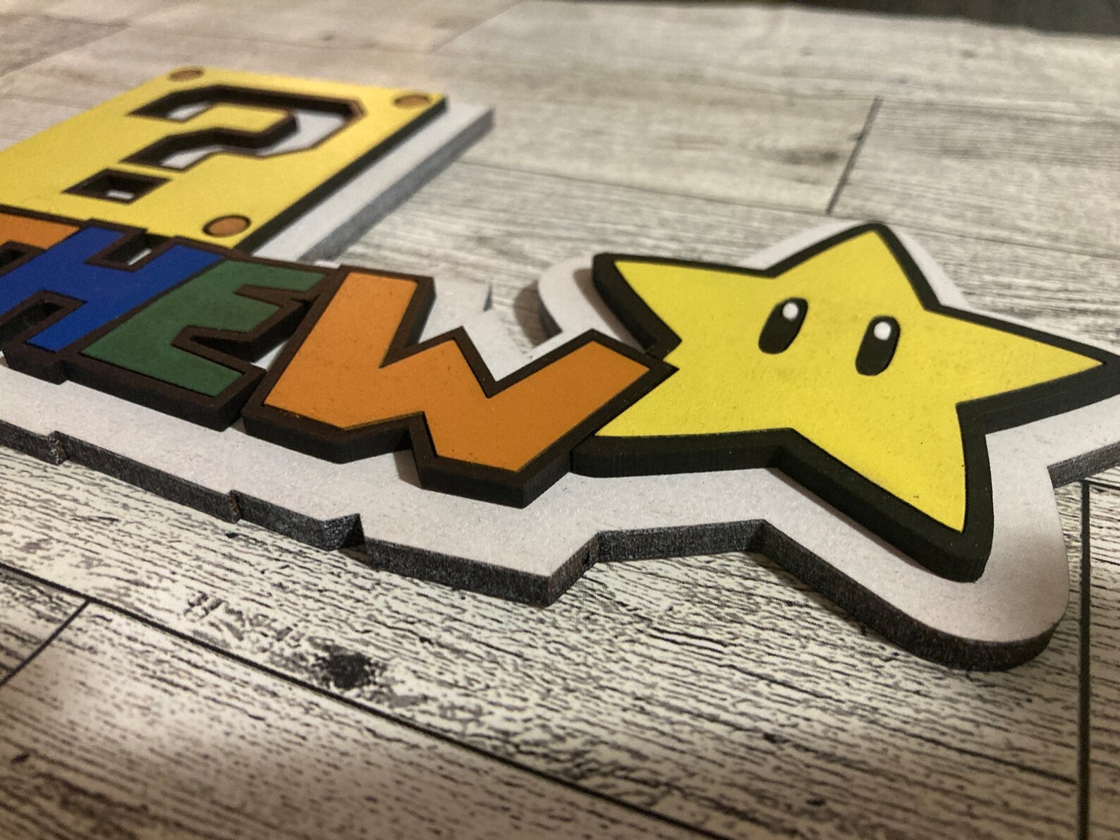 Super Mario Brothers Inspired Kids Name Door Sign - Etsy