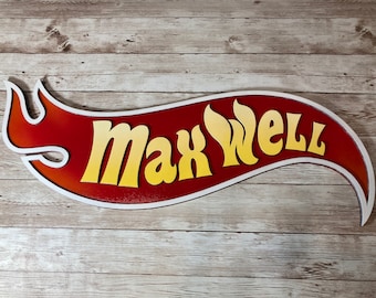 Hot Wheels Name - Etsy