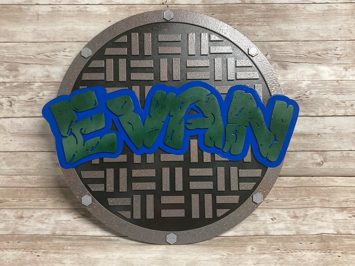 Teenage Mutant Ninja Turtle Inspired Door Sign - Etsy
