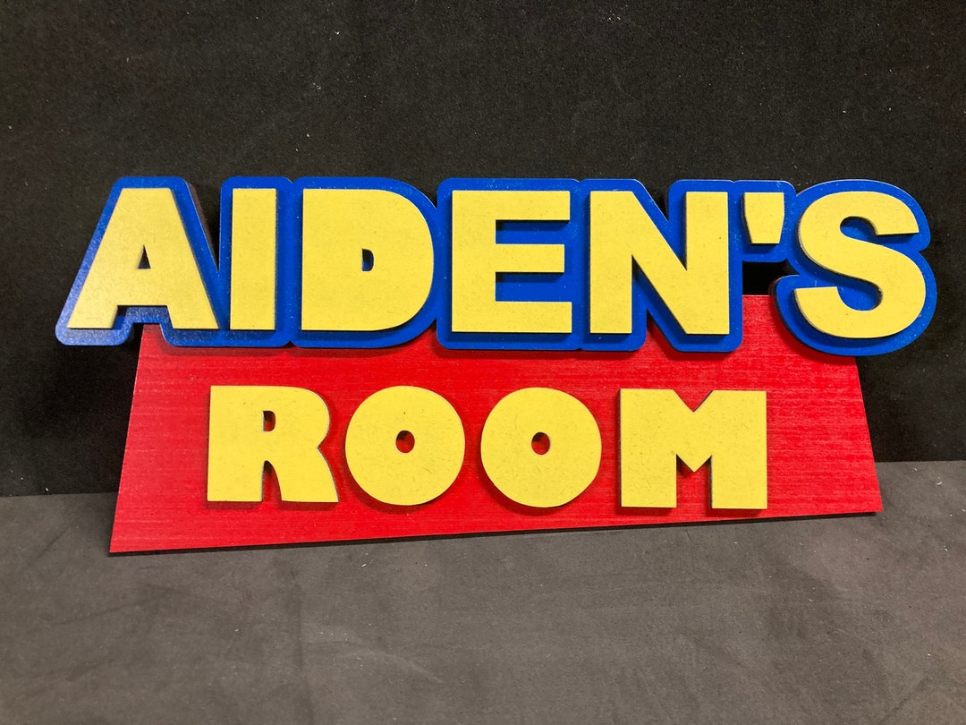 Toy Story Inspired Kids Room Personalized Door Sign - Etsy
