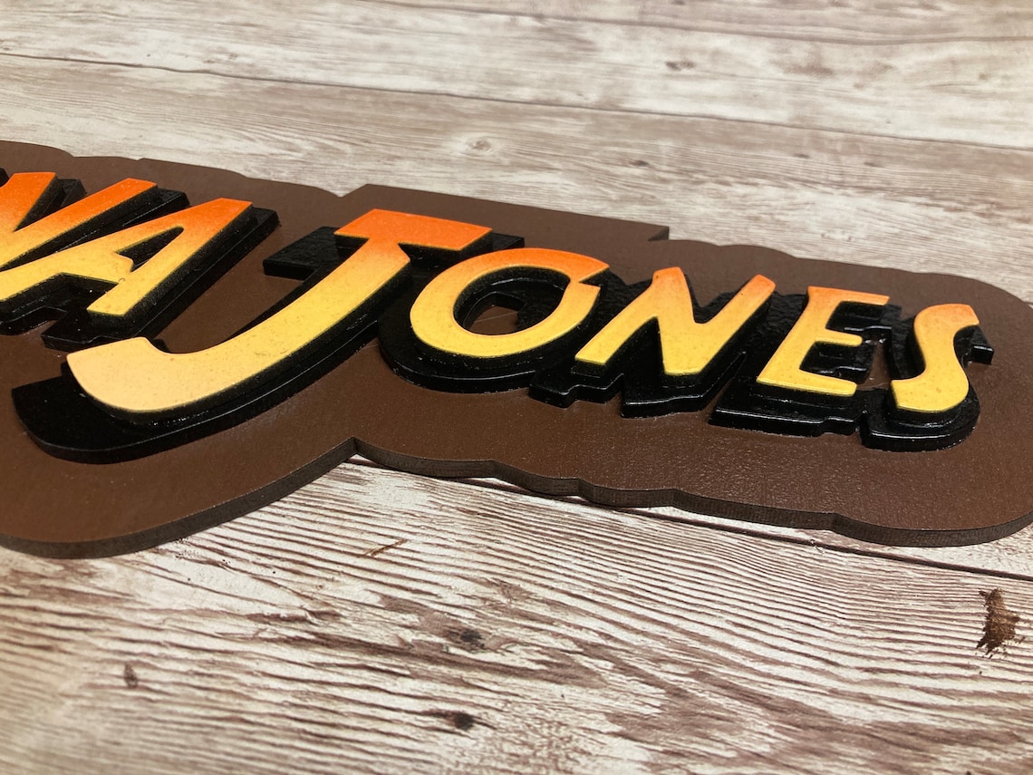 Retro Indiana Jones Inspired Wood Sign - Etsy