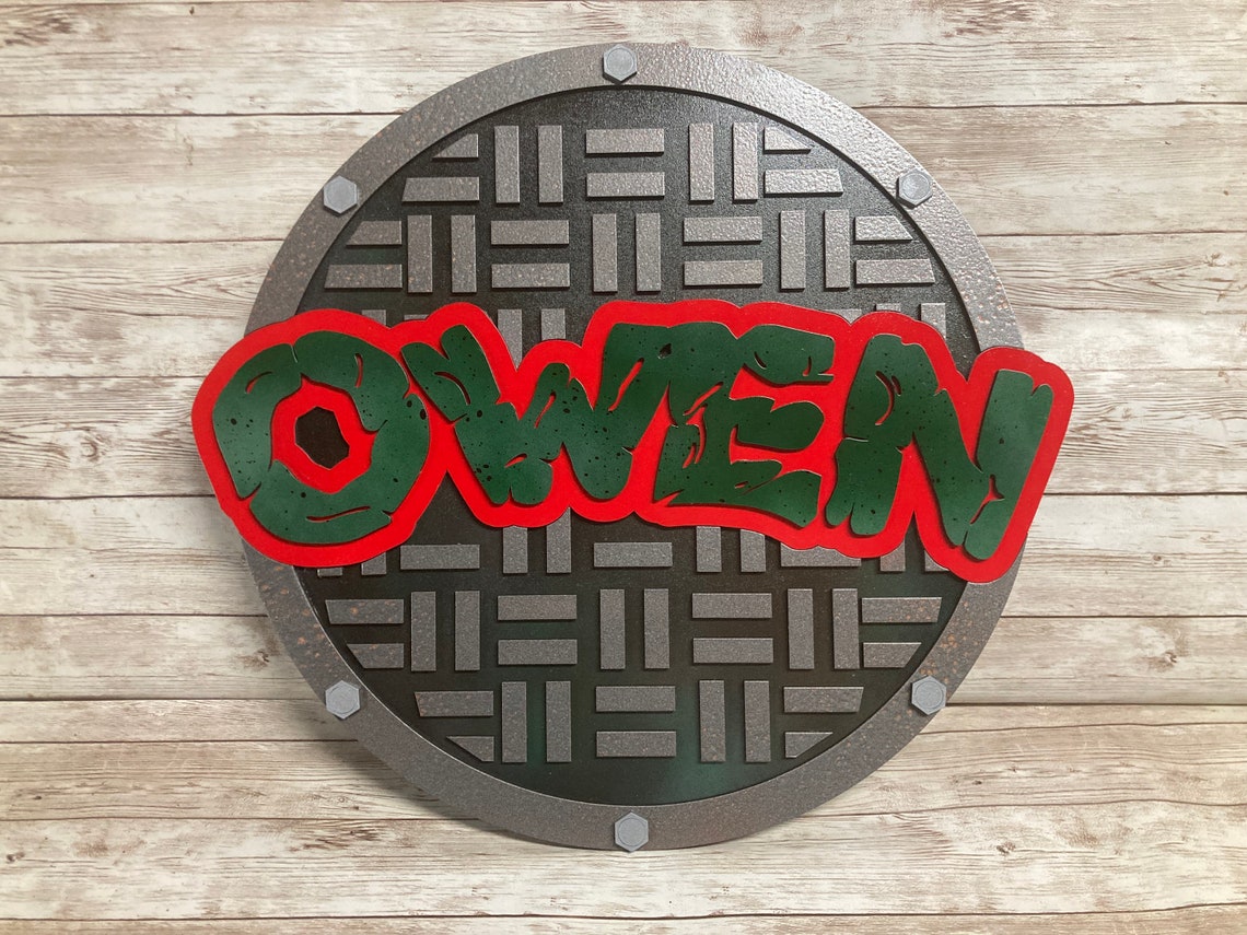 Teenage Mutant Ninja Turtle Inspired Door Sign - Etsy