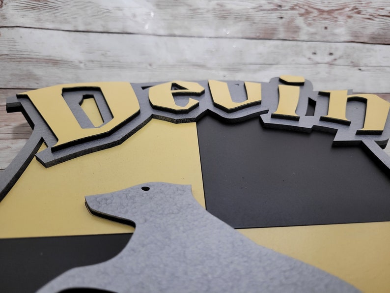 Wizarding World Hufflepuff Inspired House Crest Door Sign - Etsy