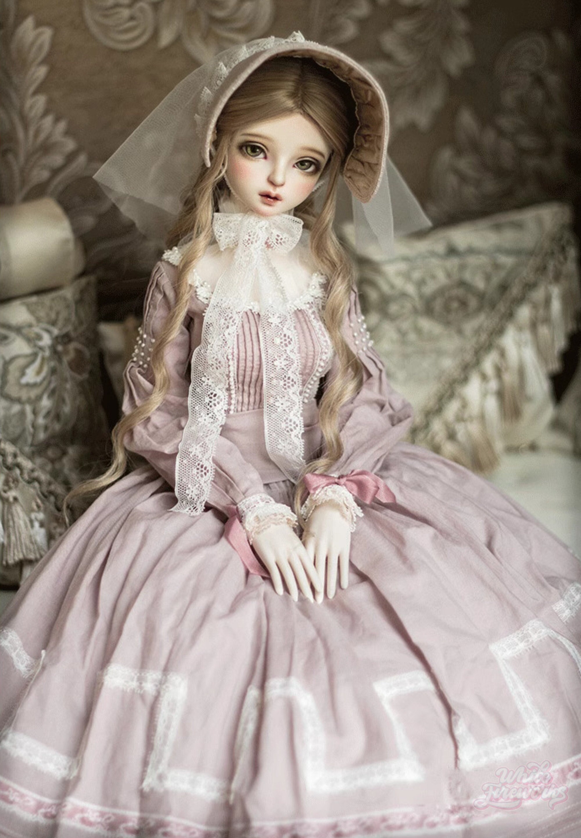 Pink Bjd Lolita Dress, 1/4 1/3 SD Bjd Clothes/bjd Dress/doll Dress/doll Outfit - Etsy