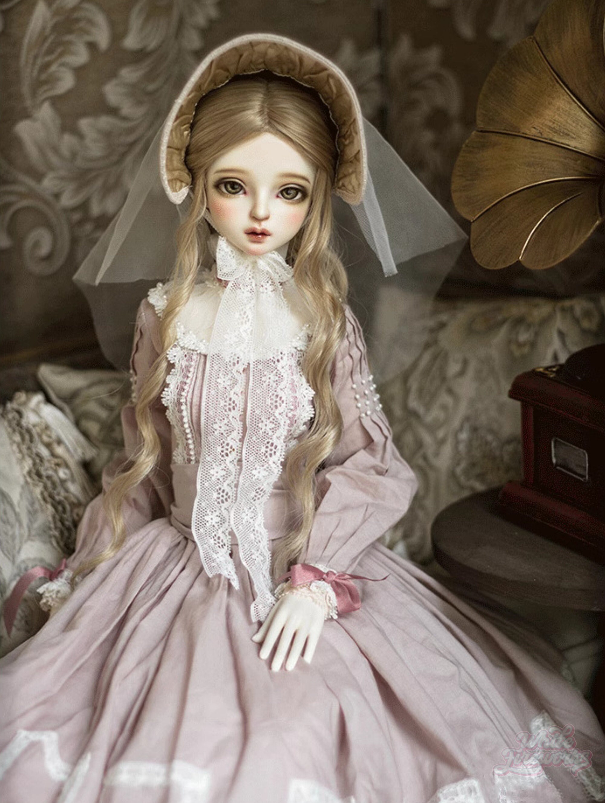Pink Bjd Lolita Dress, 1/4 1/3 SD Bjd Clothes/bjd Dress/doll Dress/doll ...