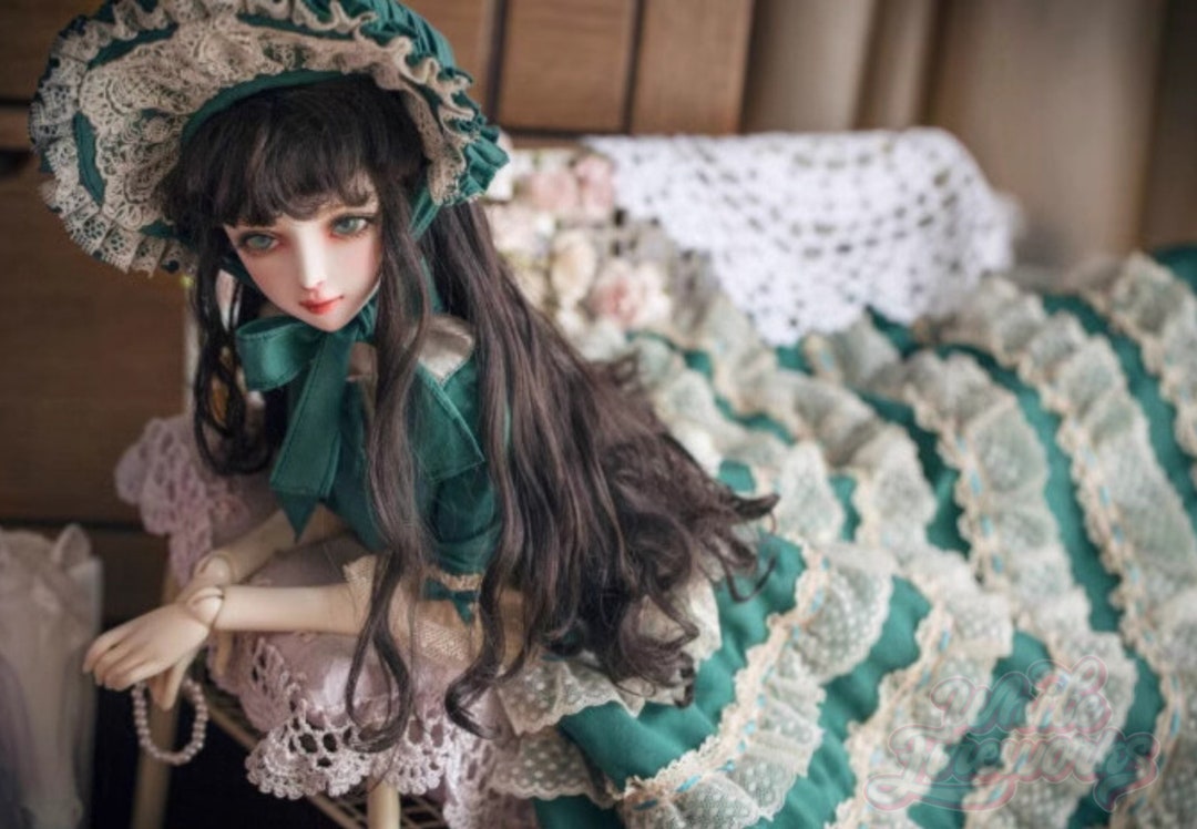 Green Bjd Lolita Dress, 1/6 1/4 1/3 SD Bjd Clothes/bjd Dress/doll Dress ...