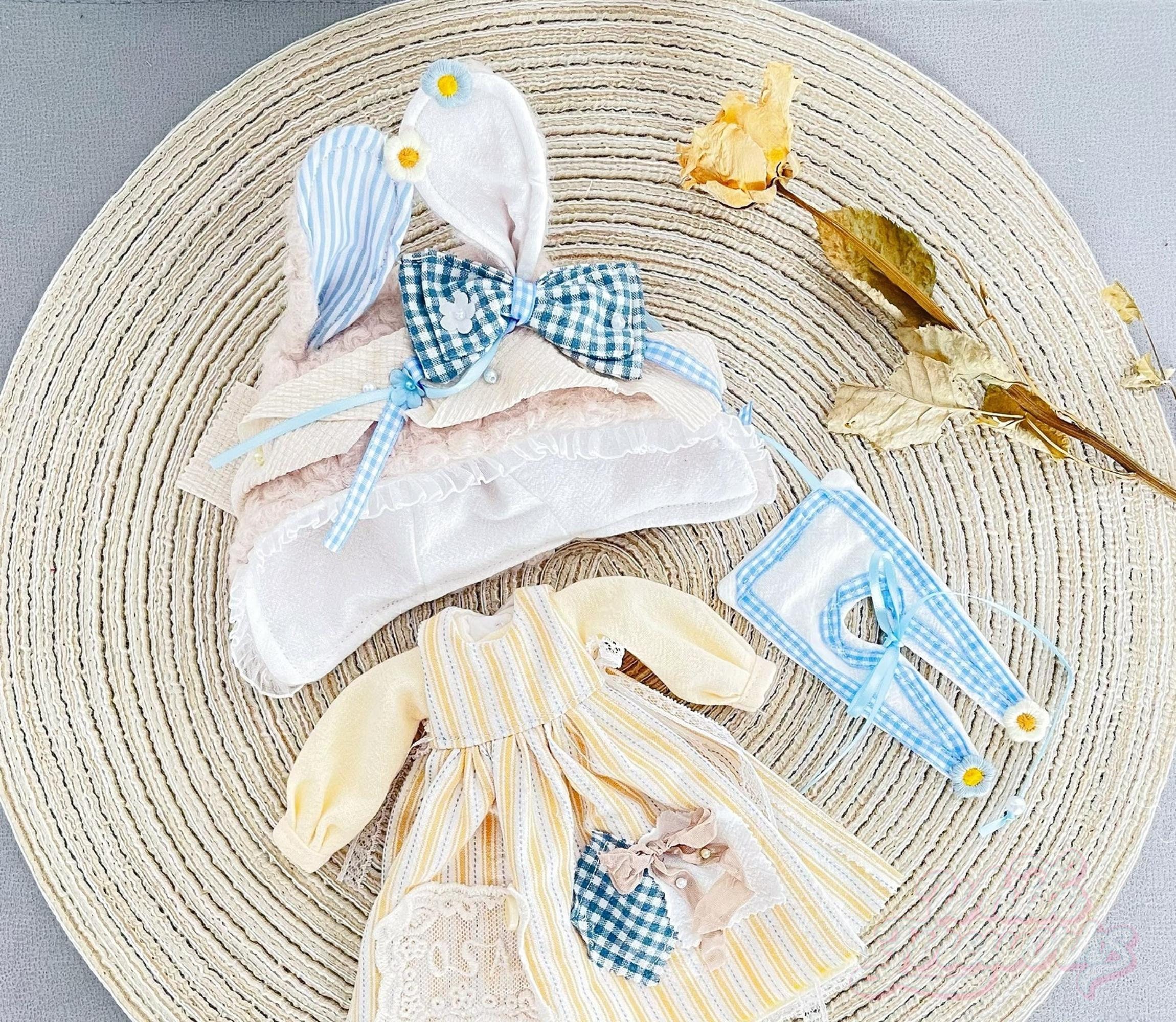 Blythe Blue Bunny Girl Set, Blythe Dress Set of Four, Neo Blythe ...