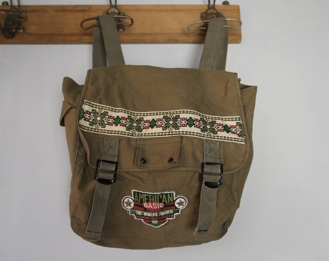 Italian Army Backpack Rucksack Vintage Manbag Italian Alpini Mountain ...