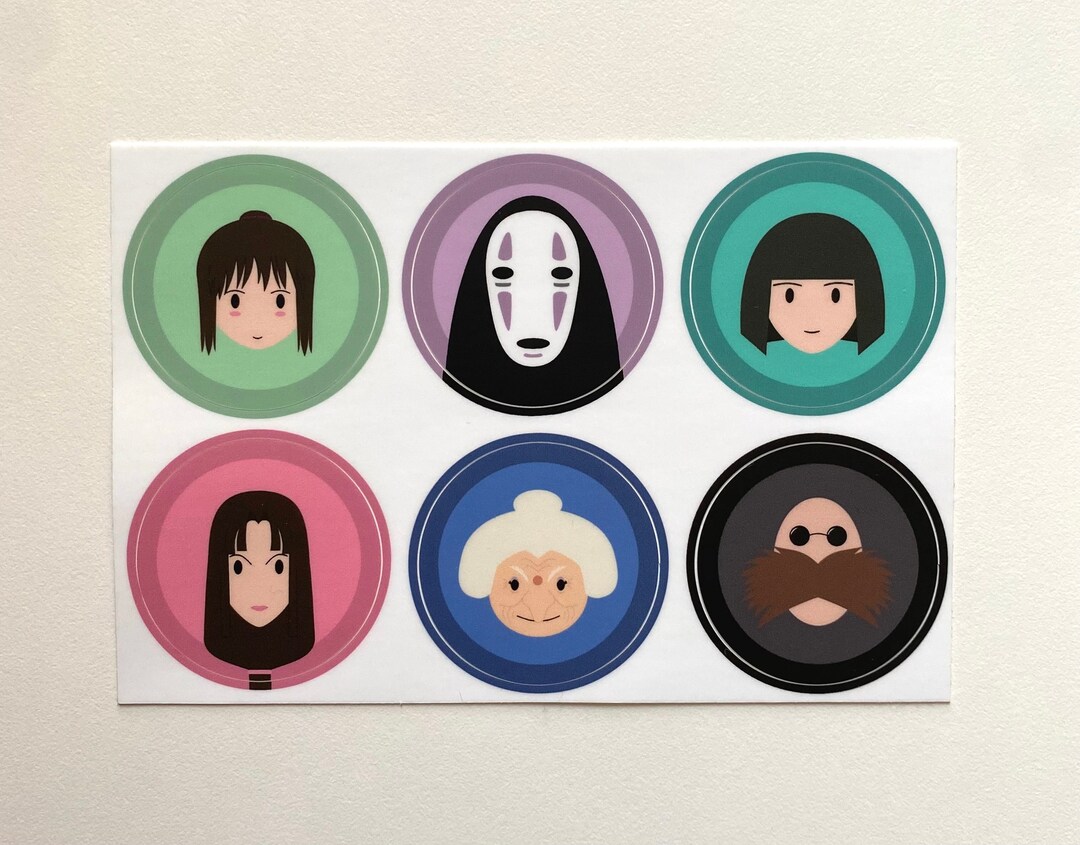 Spirited Away Stickers Sticker Sheet Weatherproof Vinyl - Etsy