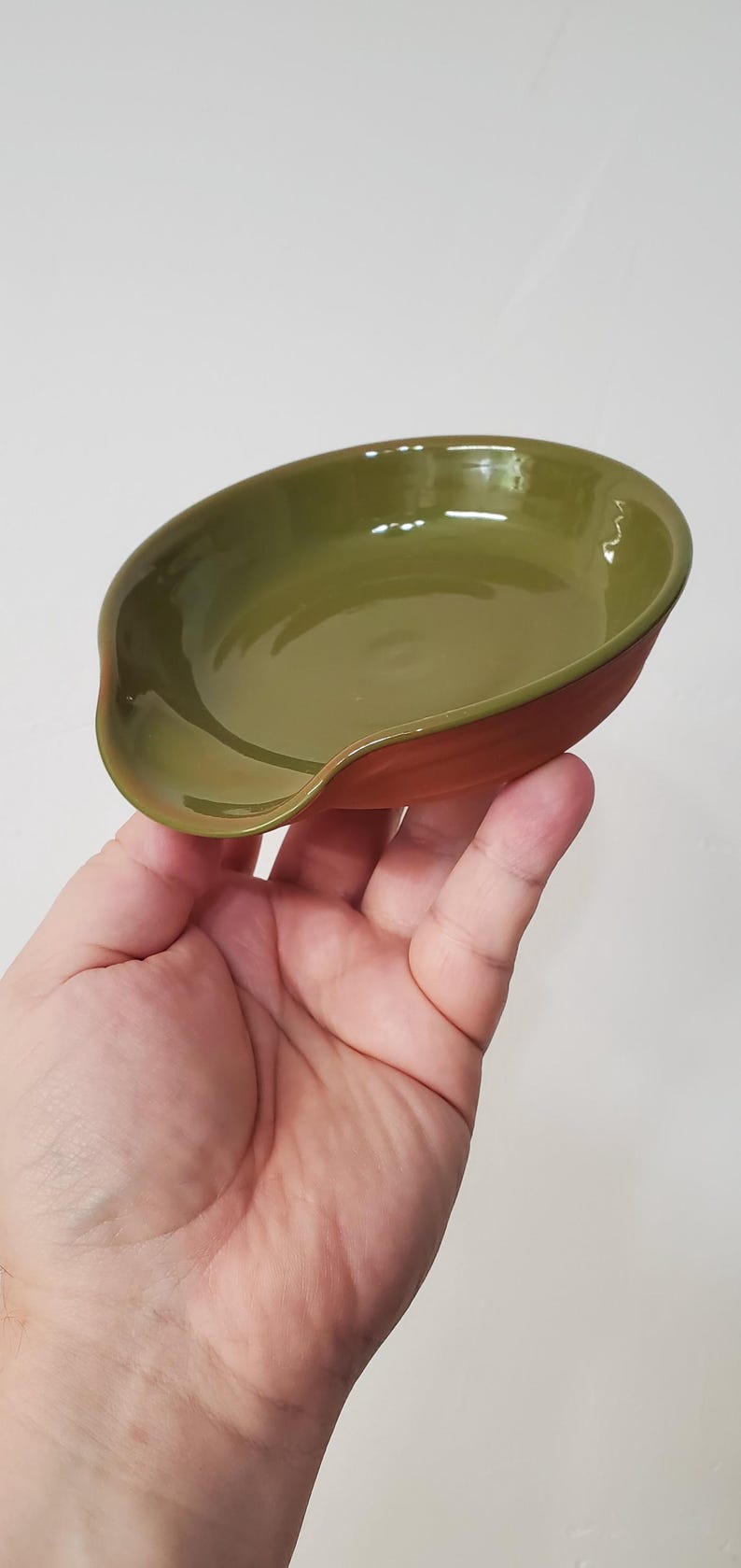 Handmade Modern Spoon Rests in 4 Colors Over Red Clay. - Etsy
