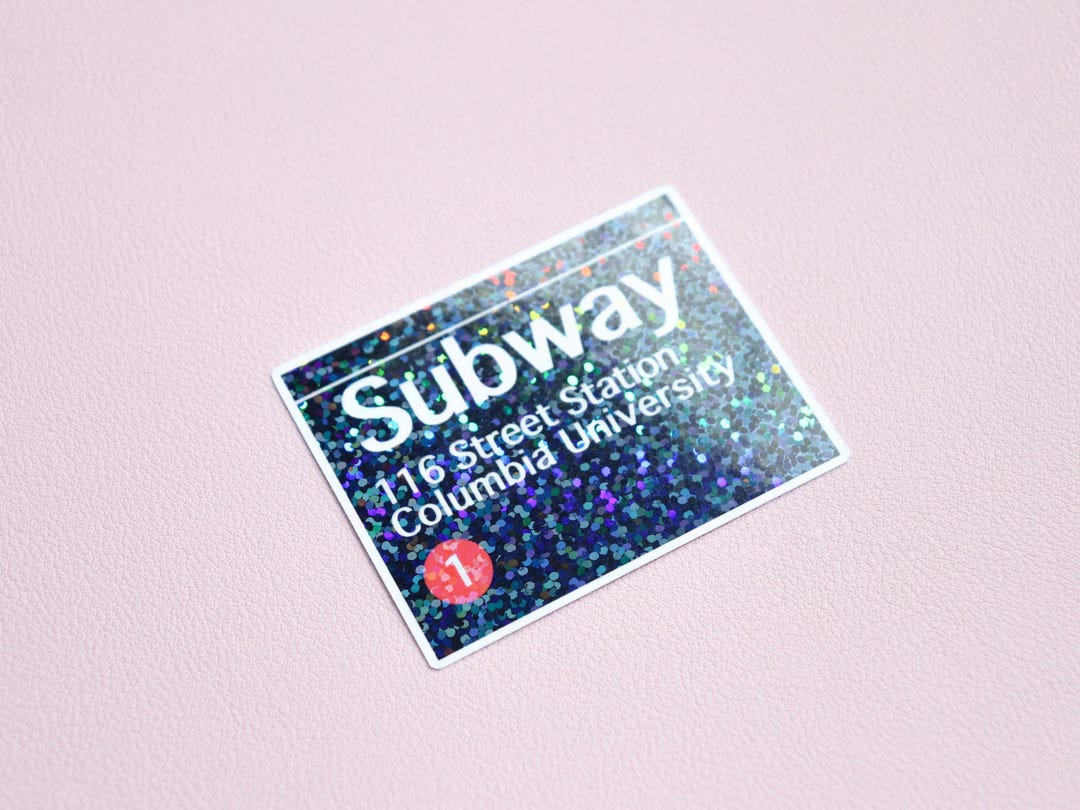Columbia University Sticker - 116 Street Station - Subway Station - New ...