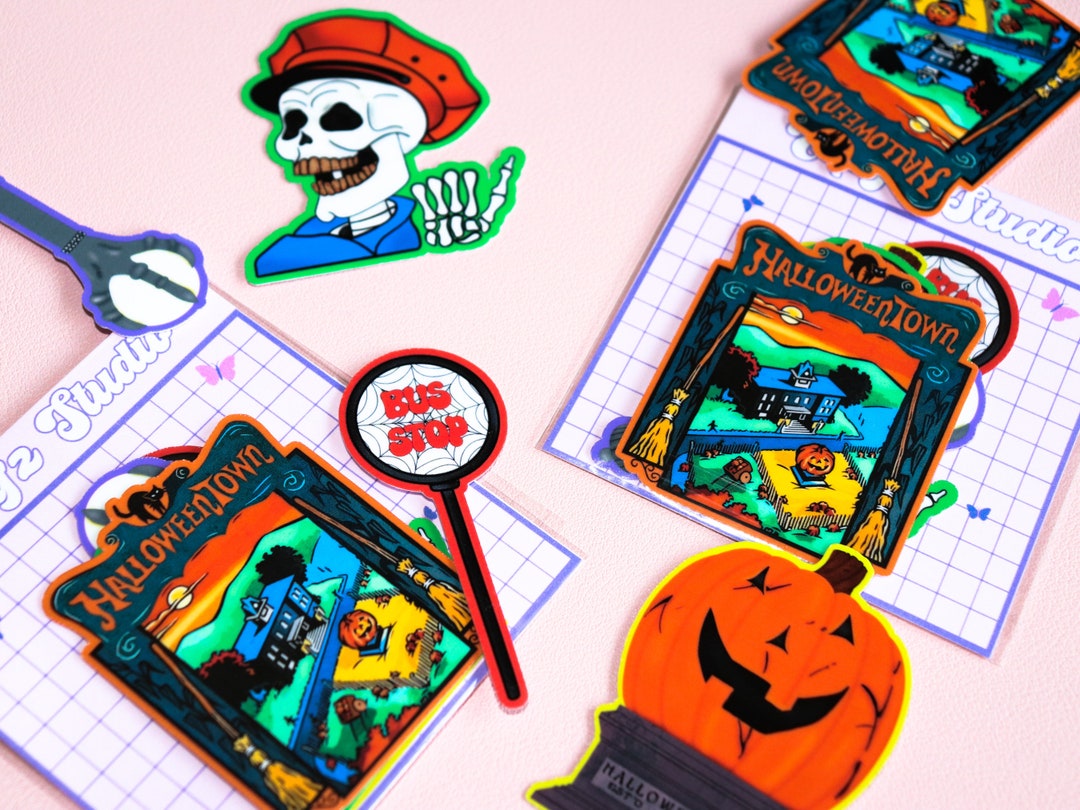 Halloween Town Sticker Pack - Spooky Season - Marnie - Witchy Sticker ...
