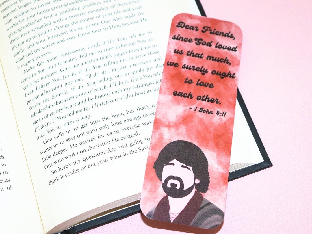 God's Love - Cute Christian Bible Verse Bookmark - 1 John - Faith ...