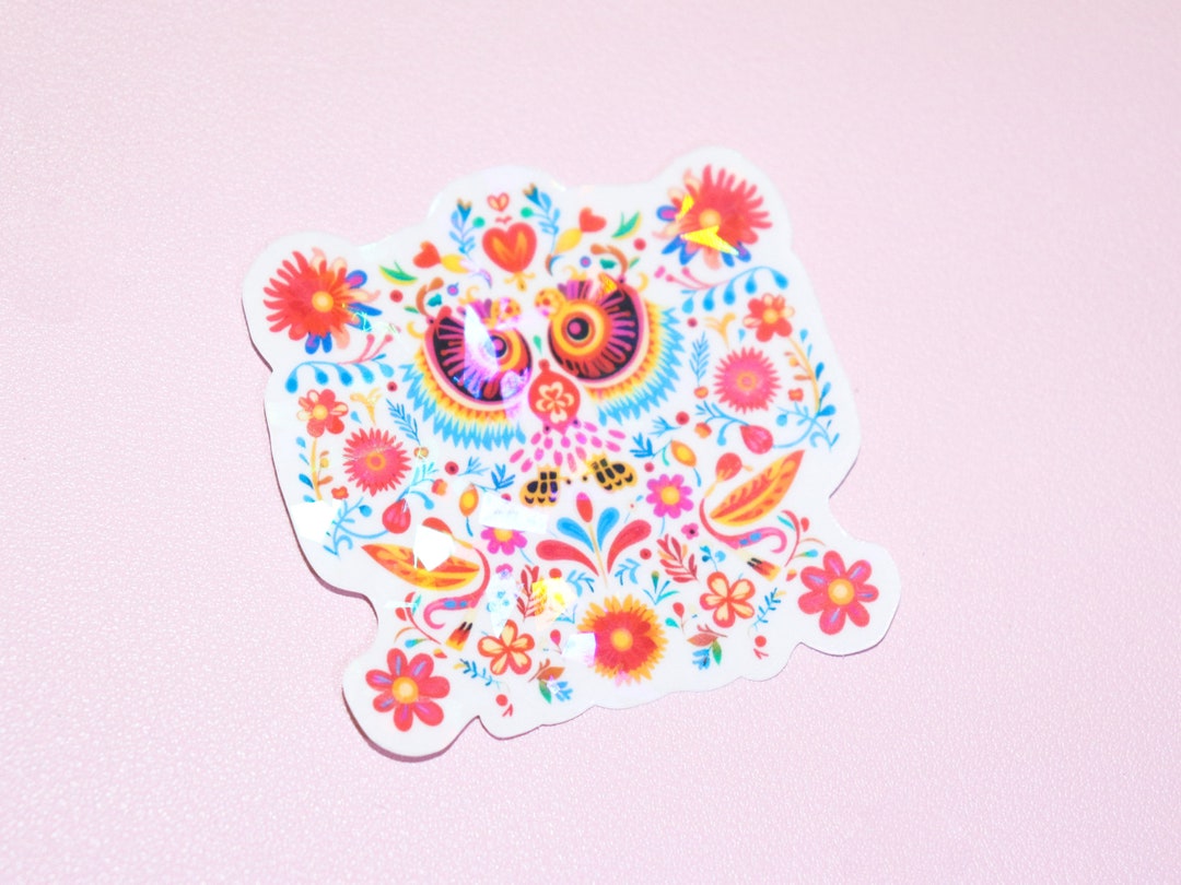 Colorful Mexican Folkloric Sticker - Sun Catcher - Latina Sticker ...