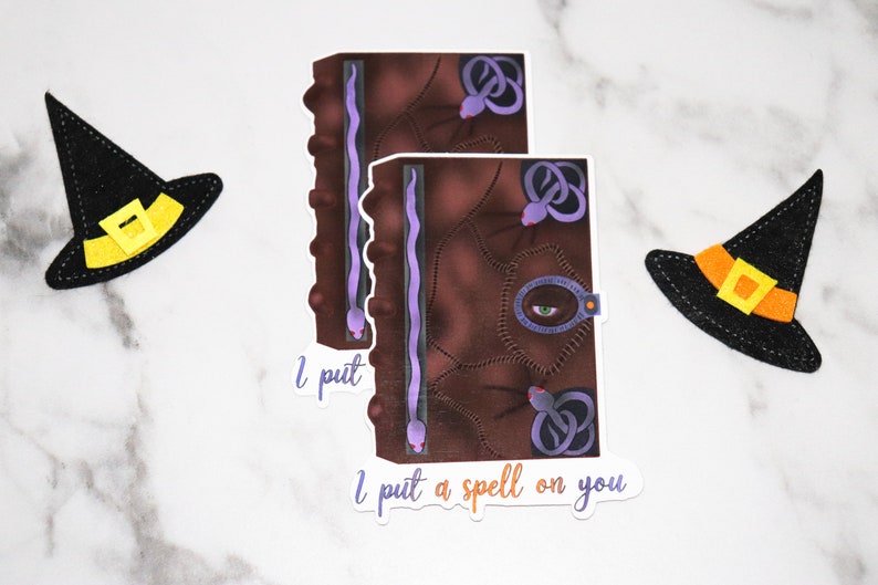 Hocus Pocus Spell Book Decal Halloween Sticker Laptop - Etsy