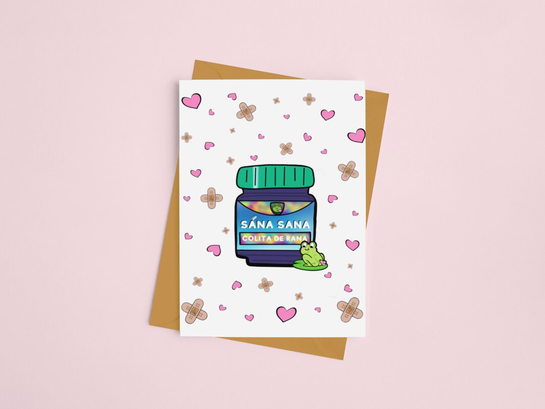 Sana Sana Colita De Rana Get Well Card - Spanish Card - Abuelita Dice ...