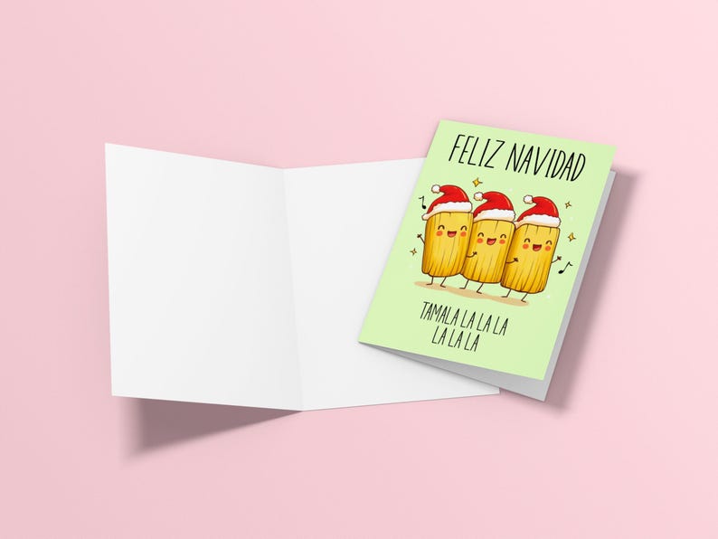 Feliz Navidad Card - Tamala La La La - Tamales Card - Tamal Season ...