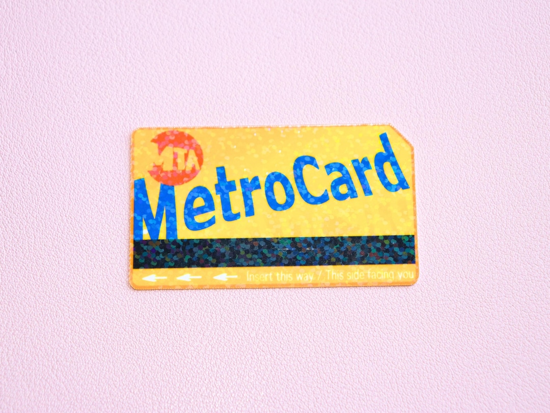 NYC Metro Card Sticker - Waterproof - New Yorker Sticker - Big Apple ...