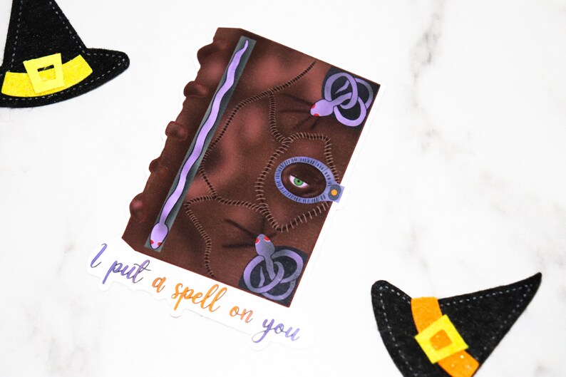 Hocus Pocus Spell Book Decal Halloween Sticker Laptop - Etsy