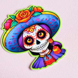 Calaverita Catrina Sticker - Latina Sticker - Dia De Los Muertos - Etsy