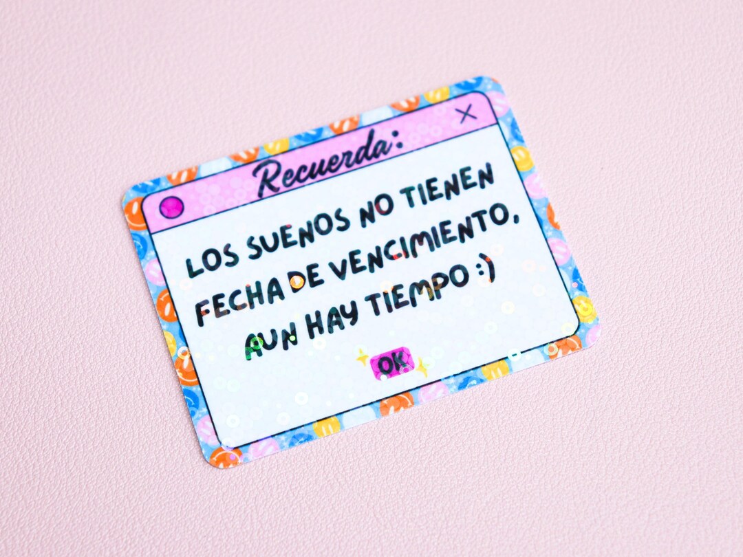 Recuerda: Aun Hay Tiempo Sticker - Spanish Affirmation - Spanish ...
