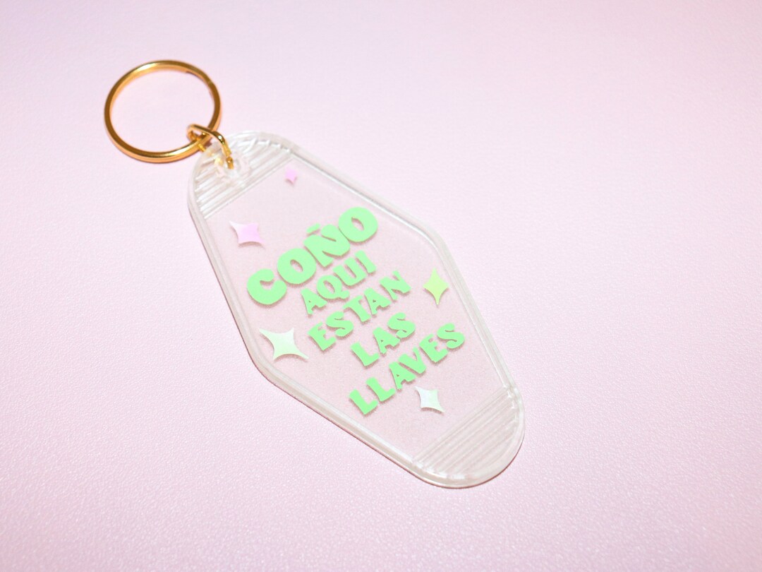Cono Motel Keychain - Latinx - Vintage - Funny Gift - Spanish Keychain ...