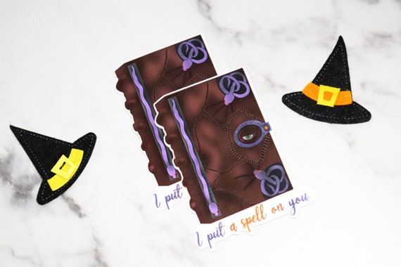 Hocus Pocus Spell Book Decal Halloween Sticker Laptop - Etsy