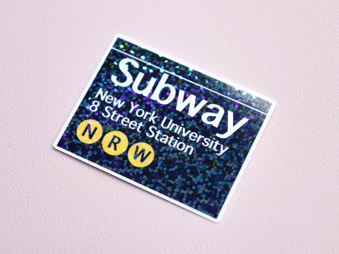 New York University Sticker - NYU - Subway Station - New Yorker Sticker ...