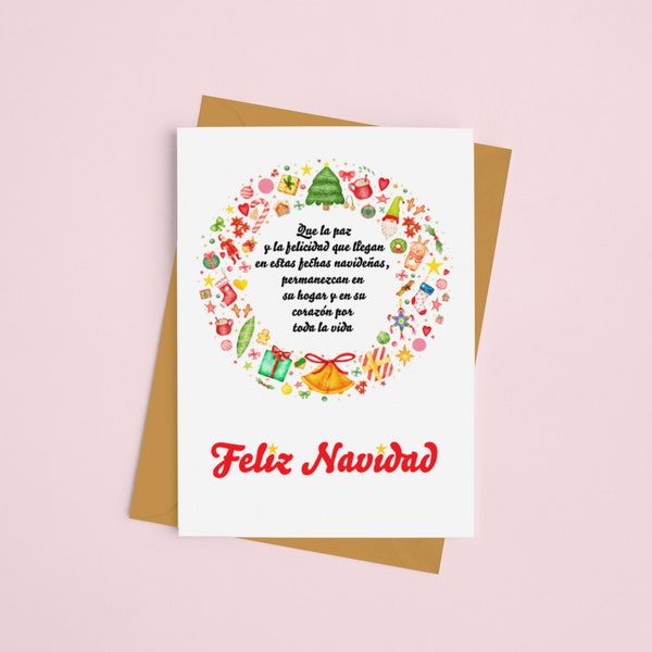 Spanish Holiday Card - Etsy