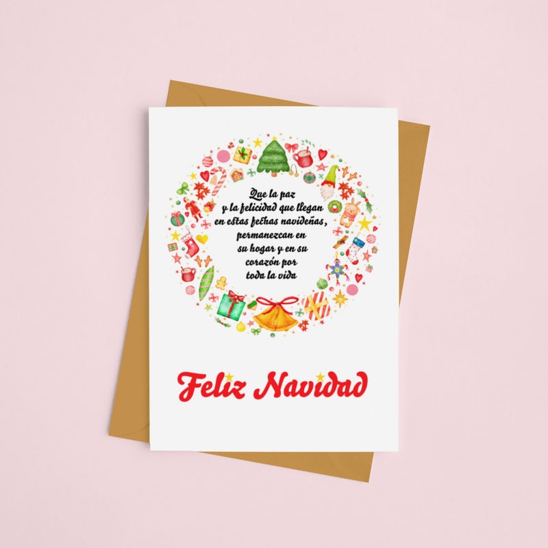 Spanish Holiday Card - Etsy