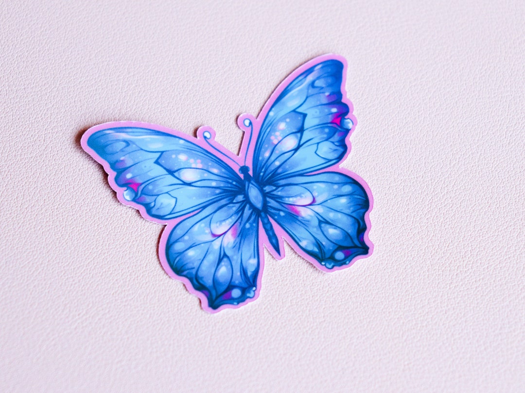 Holographic Blue Butterfly Sticker - Mariposa Sticker - Nature Lover ...