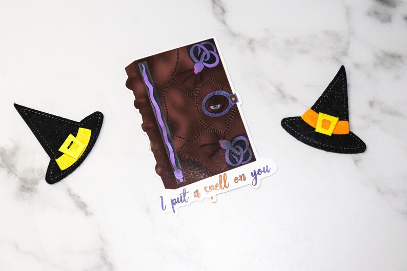 Hocus Pocus Spell Book Decal Halloween Sticker Laptop - Etsy