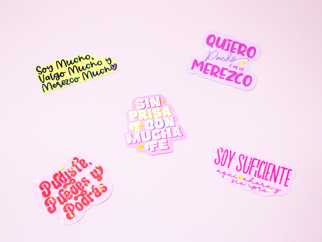 Spanish Affirmation Sticker Set - Holographic - Latina - Si Se Puede ...