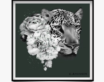 Floral Leopard Print | Etsy