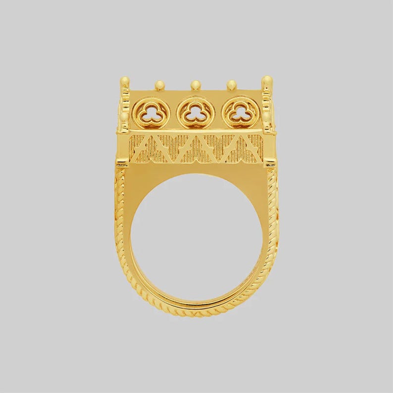 Sterling Silver Gothic Ring | Secret Tomb, Hidden Skeleton - Etsy